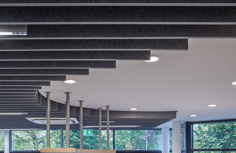 FELT BAFFLE CEILING | Undo Building Systems